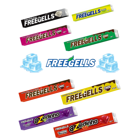 Bala Drops Freegells 334,8g - Caixa c/12 unidades sabores - Riclan ...