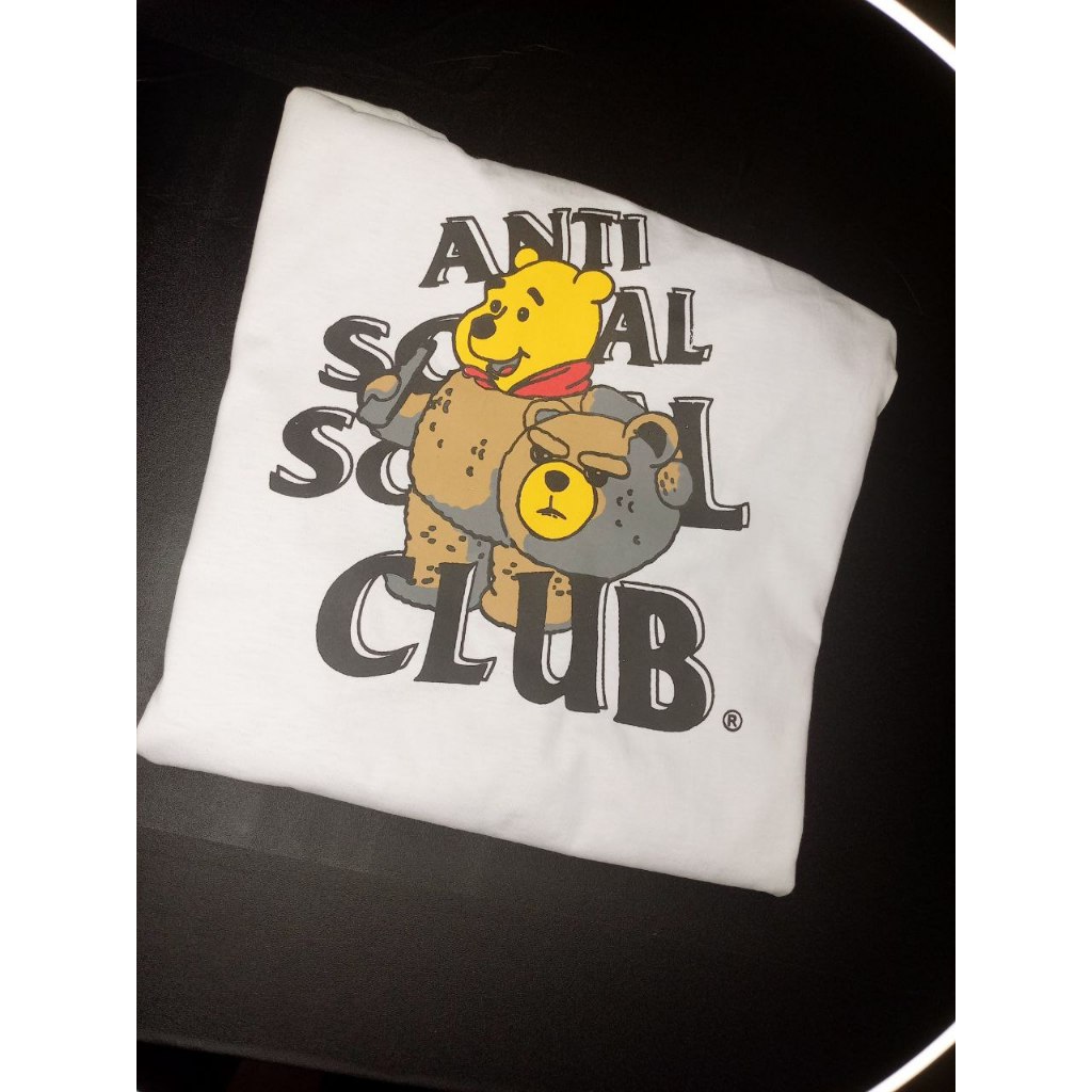 Camiseta Anti social-urso pooh/Ted | Shopee Brasil