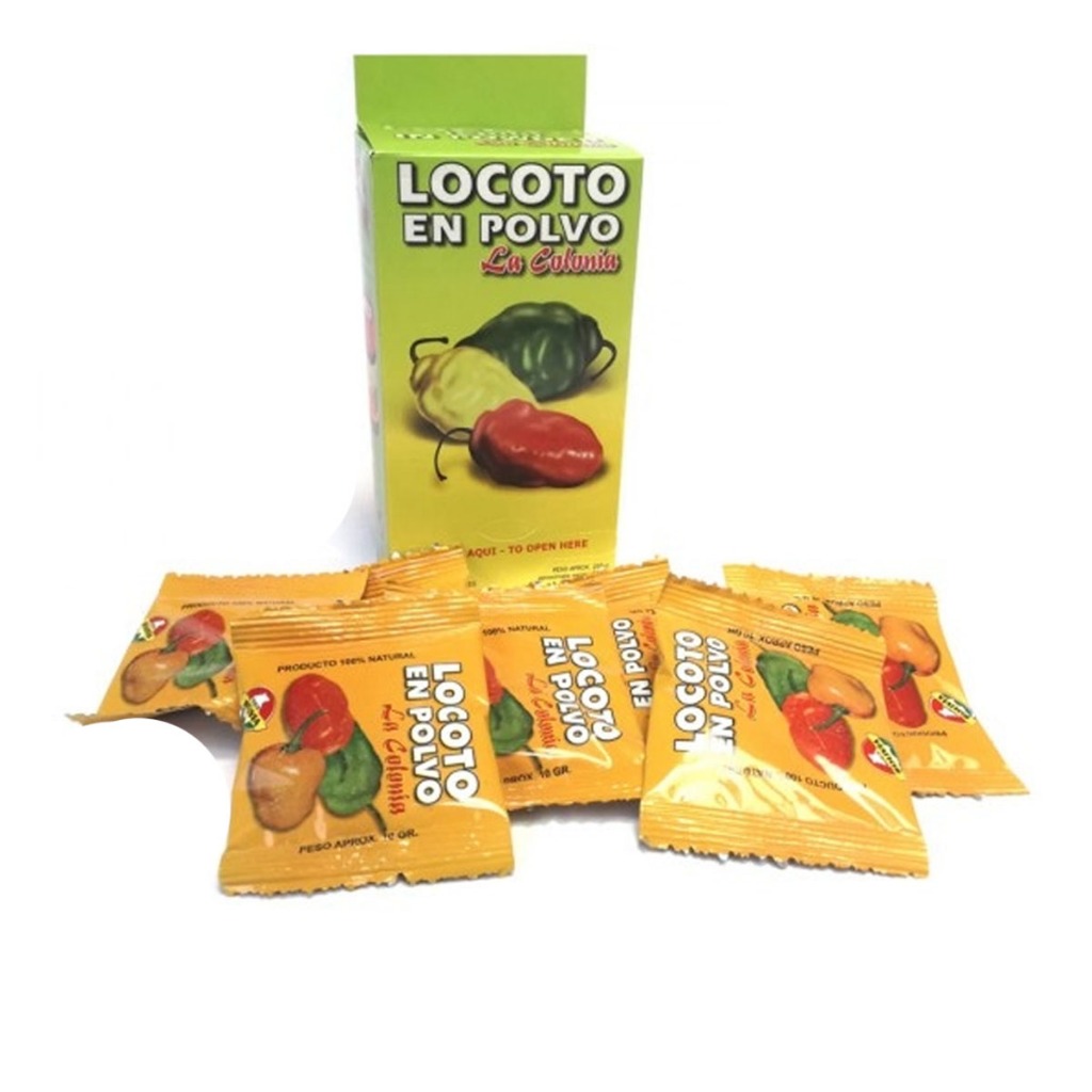 6 unidades Locoto en Polvo / Rocoto Em Pô / Pimenta La Colonia caixa ...