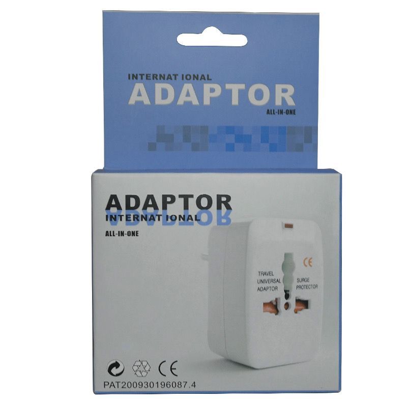 Adaptador Tomada universal Viagem Internacional Uk Eua Europa Asia Viagem Adaptor International ...