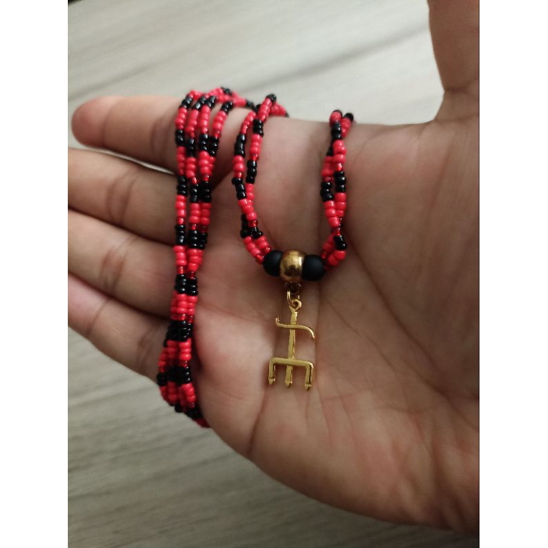 Colar Exu/tridente/Exu/umbanda Sagrada. | Shopee Brasil