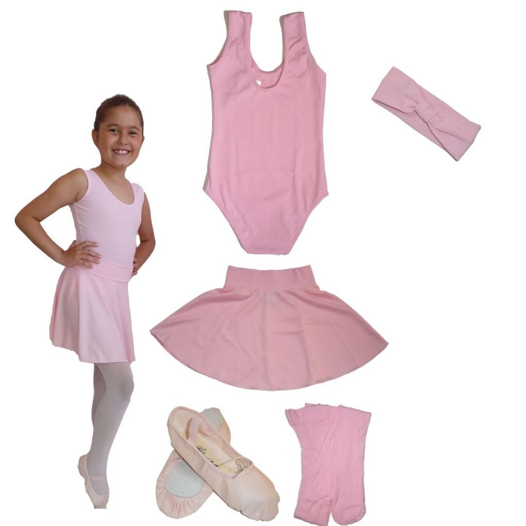 Roupa de ballet dança balé infantil juvenil uniforme completo para ...