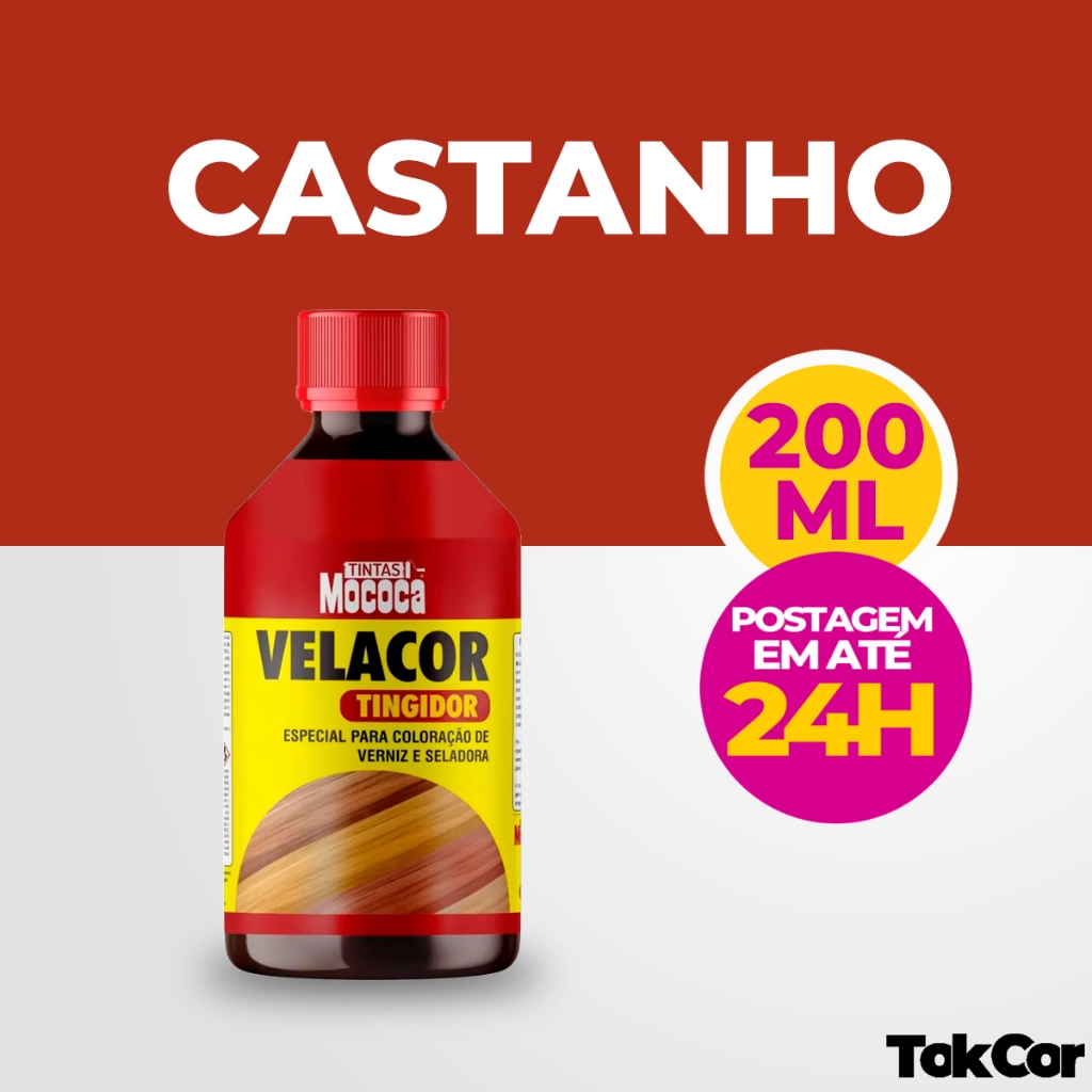 Tinta Tingidor Para Verniz Seladora para Madeira Corante Pigmento ...