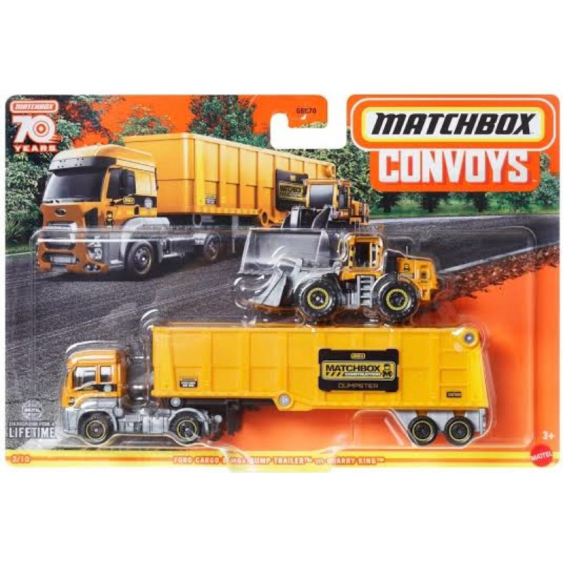 Matchbox Convoy FORD CARGO & MBX DUMP TRAILER CARRY KING | Shopee Brasil