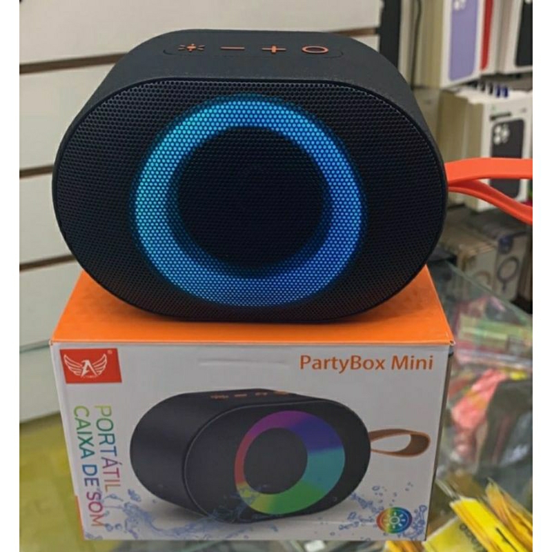 Caixa de som Bluetooth PartyBox mini Led | Shopee Brasil
