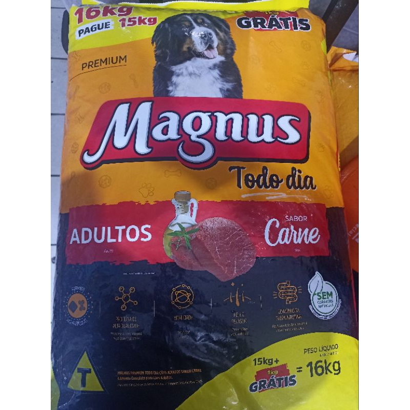 Magnus Todo Dia Adulto Carne 15kg | Shopee Brasil