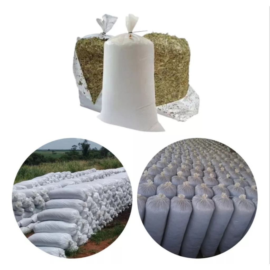 Saco para Silagem 200 Micras - 50 Unidade branco e preto | Shopee Brasil