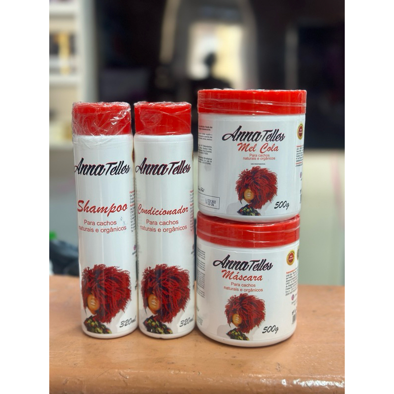 Kit Mel Cola Ana Telles de 500g + Máscara 500g+ Shampoo + Condicionador ...