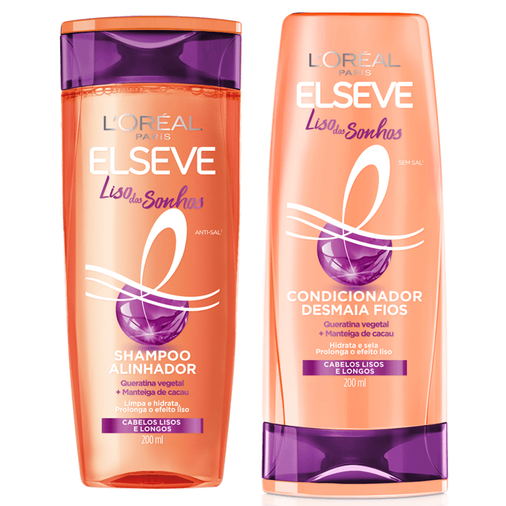 Kit Liso dos Sonhos Shampoo e Condicionador Elseve | Shopee Brasil