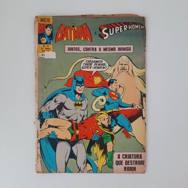 HQ Batman e Super-Homem (Invictus) N° 75 - 3ª série gibi Editora Ebal ...