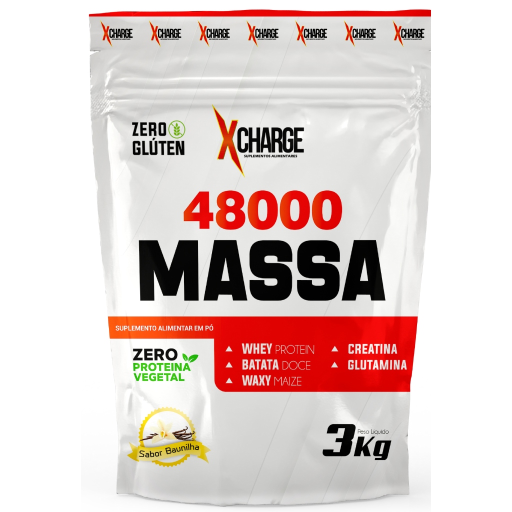 Hipercalórico Massa X-charge Batata Doce 3kg Envio Já | Shopee Brasil