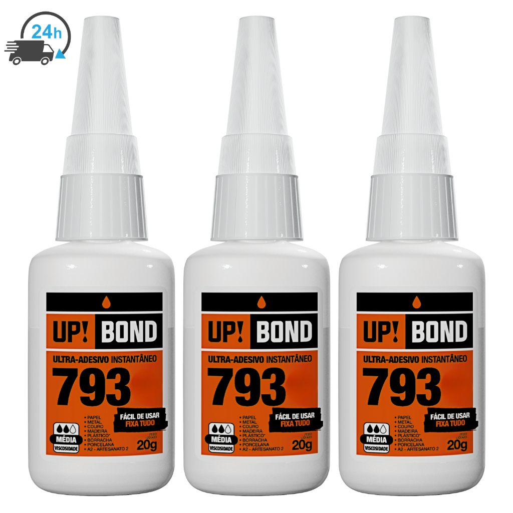 Super Cola Instantânea Cola Tudo 793 Ultra Forte Profissional Secagem ...