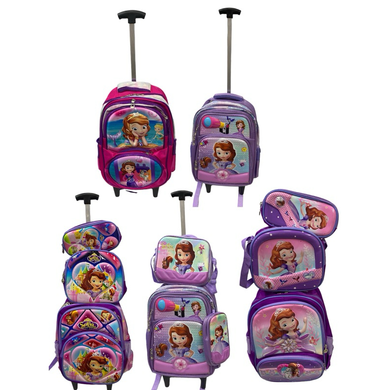 Mochila SOFIA ,KIT mochila SOFIA Escolar ,Lancheira, Estojo | Shopee Brasil