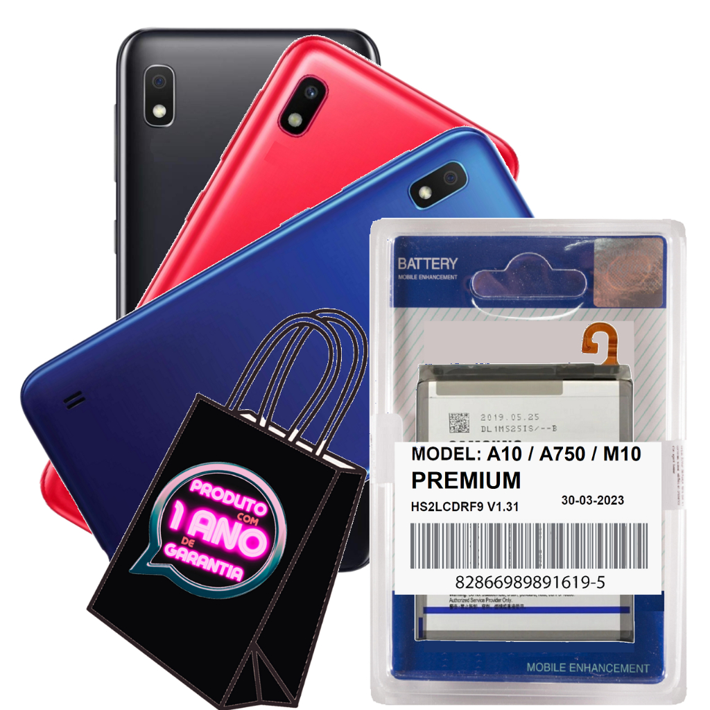 Battria de Alta Capacidade Compatível Com Galaxy A10 A105m + Garantia ...
