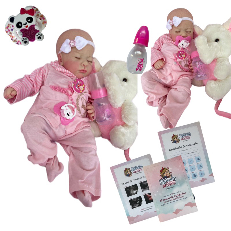 Boneca bebê reborn realista jayden menina | Shopee Brasil
