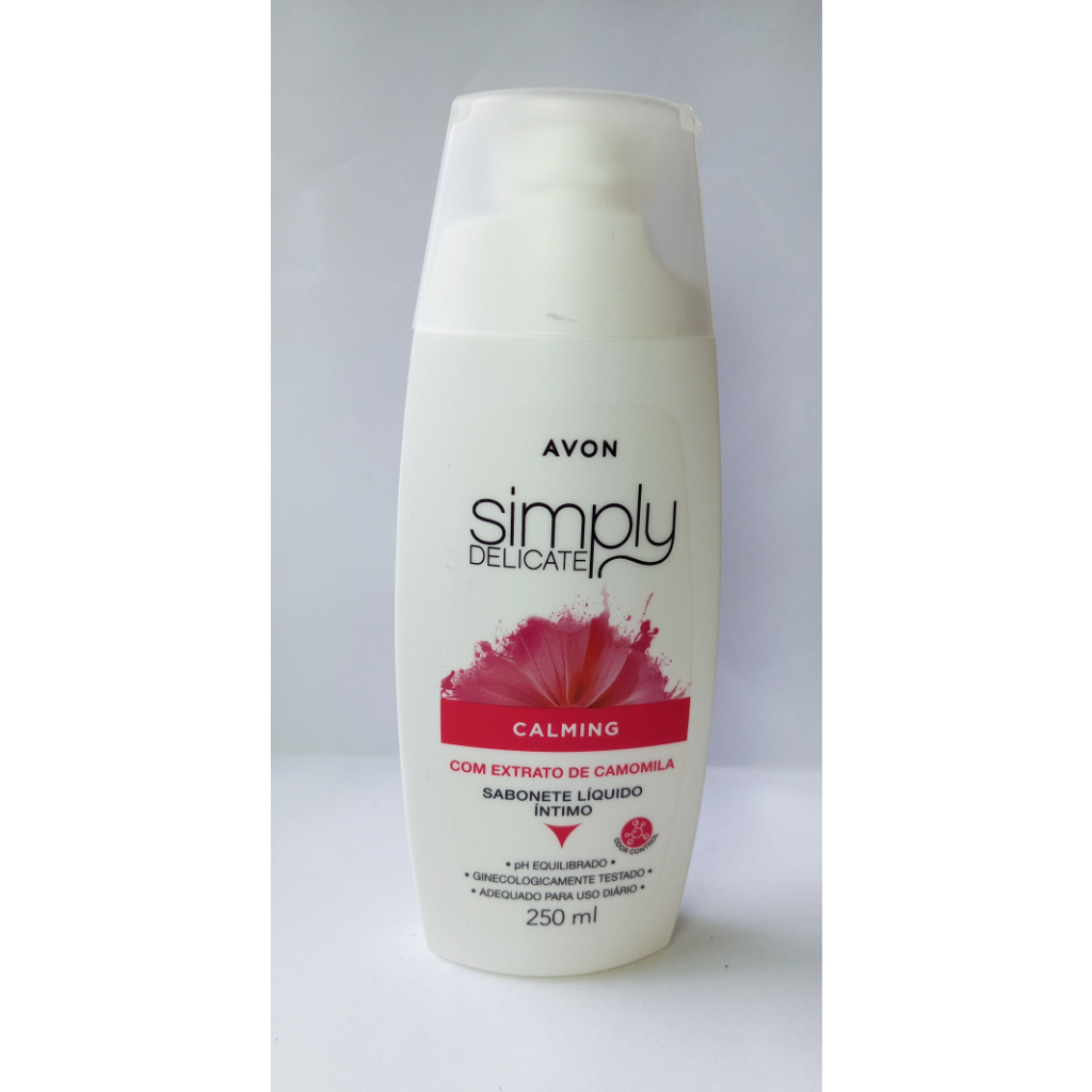 Sabonete Líquido Íntimo Simply Delicate CALMING 250ml - AVON | Shopee ...