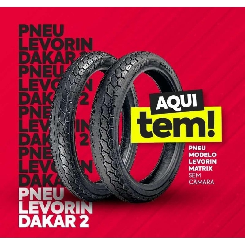 PNEU LEVORIN MATRIX TRASEIRO 90/90-18 USA COM CÂMARA DE AR | Shopee Brasil