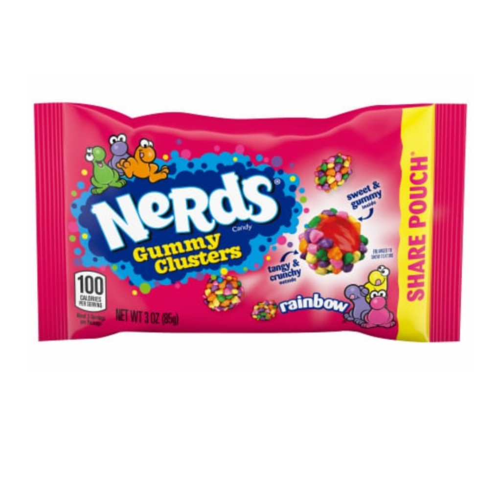 Pacote Bala Nerds Gummy Rainbow Cluster Goma Com Nerds | Shopee Brasil