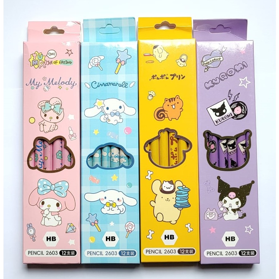 Lapis HB da turma da Hello Kitty, material Escolar, escrita, papelaria ...