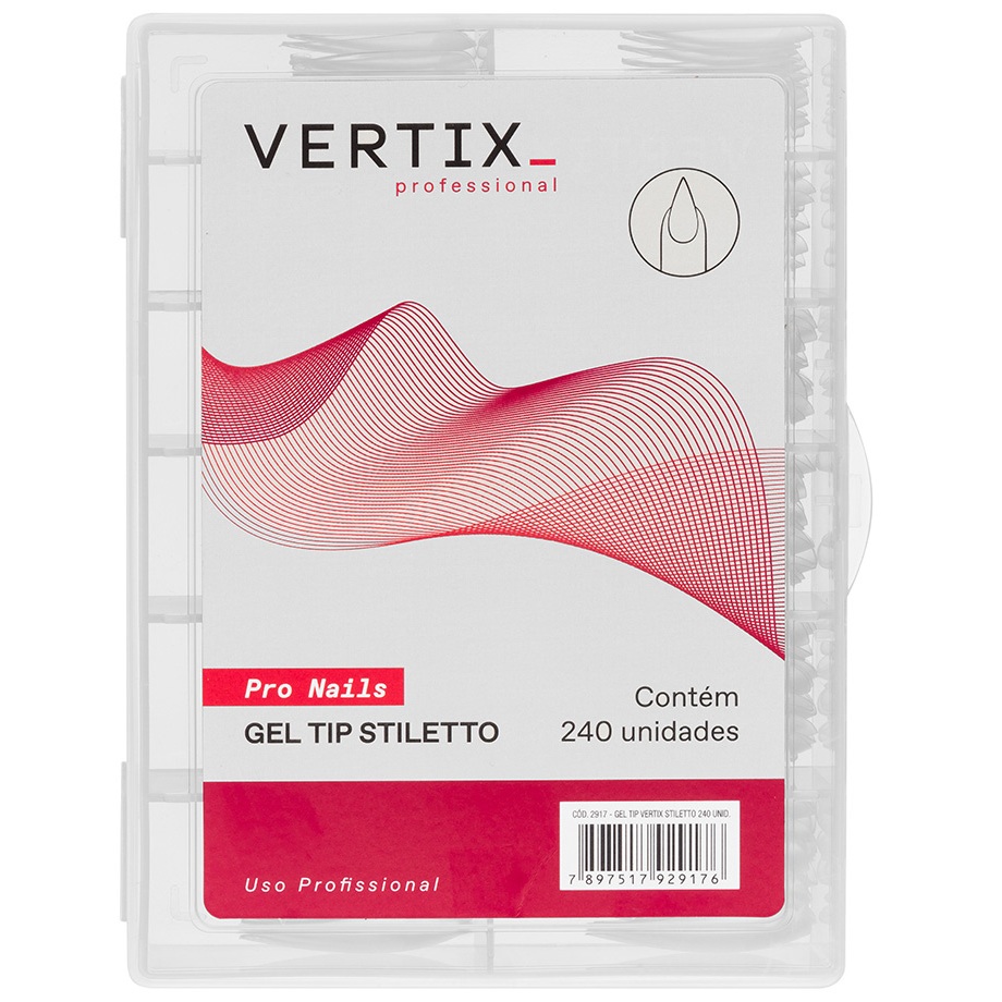 Gel Tips Profissional para Unhas de Gel Pro Nails Vertix - 240 Unidades ...