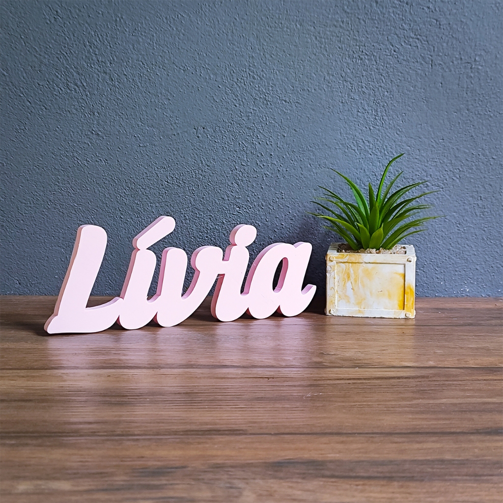 Letreiro Decorativo do Nome Lívia Letra 3D - Letreiro Nome Lívia 3D ...