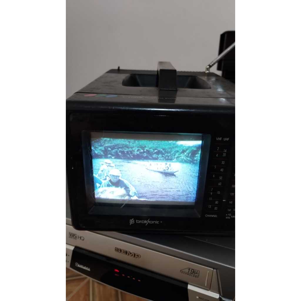 Tv Antiga Broksonic 5 Polegadas Tv Monitor Am Fm #av | Shopee Brasil