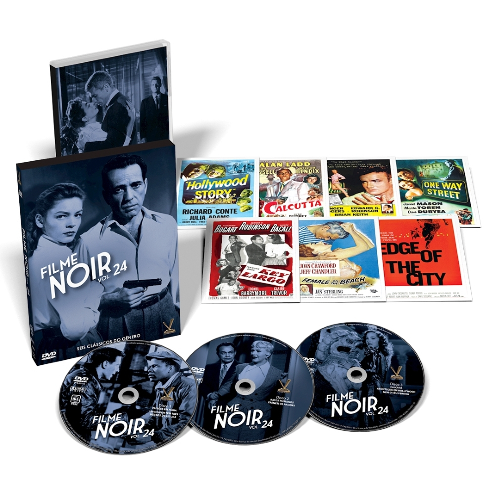 Box Filme Noir Vol. 24 - Edição Limitada Com 7 Cards (3 DVDs) | Shopee ...
