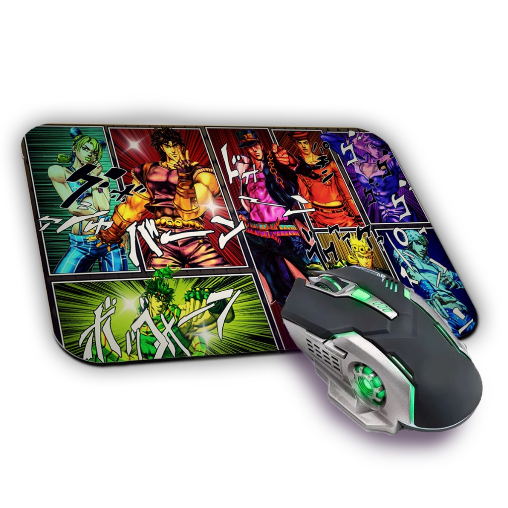 Mousepad Premium JoJo's Bizarre Adventure Anime 22x18cm | Shopee Brasil