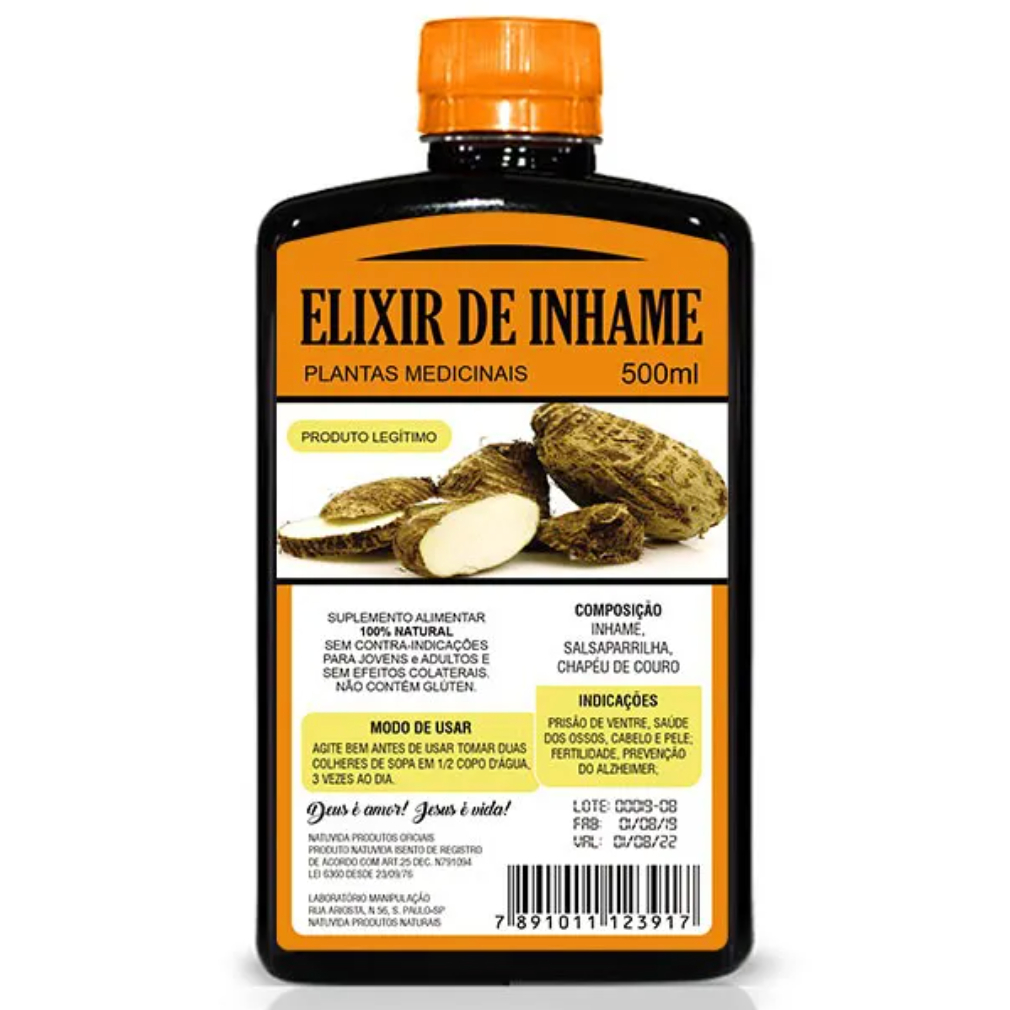 ELIXIR DE INHAME - PLANTAS MEDICINAIS | Shopee Brasil