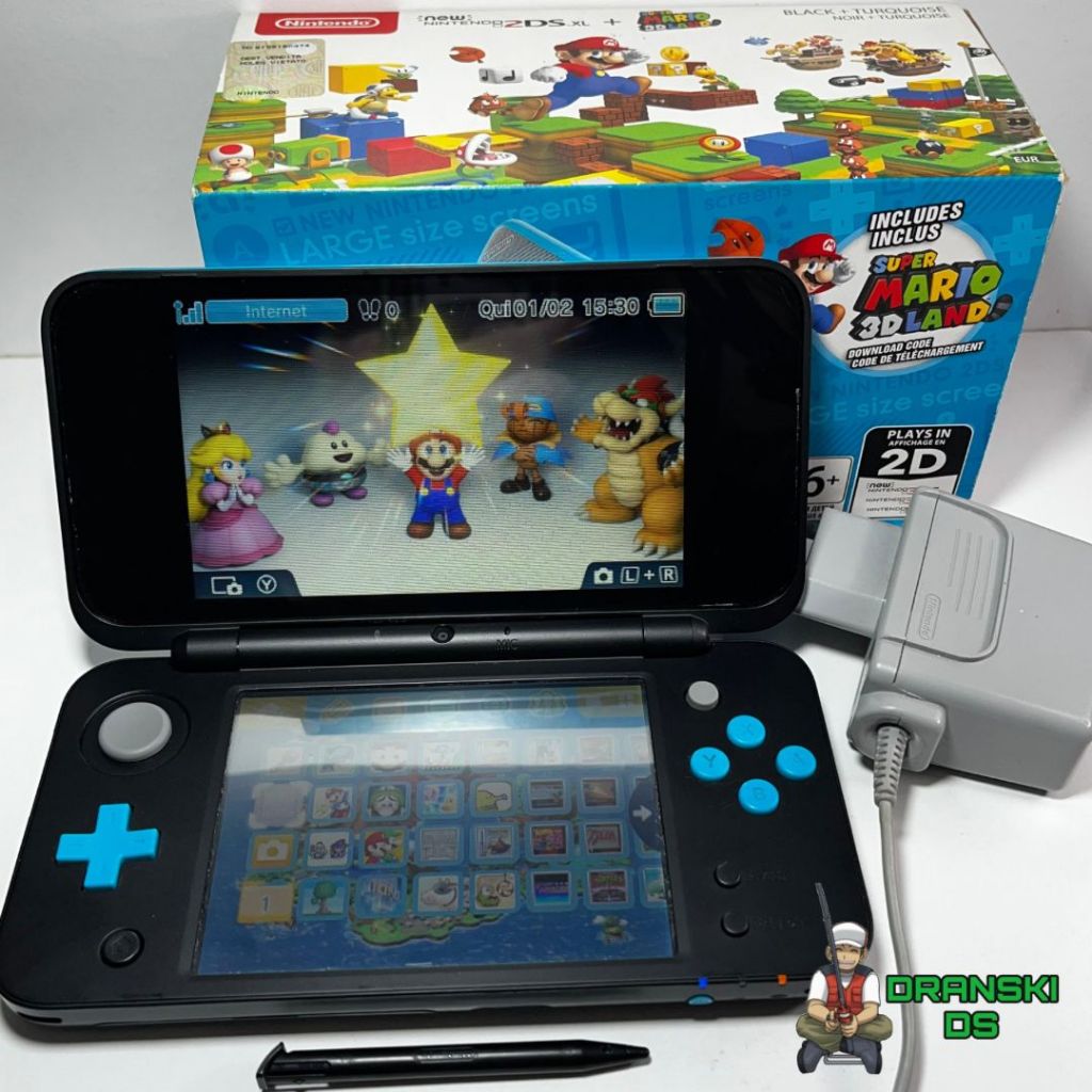 Nintendo New 2ds XL Edição Mario 3D Land 4GB + Muitos Jogos | Shopee Brasil
