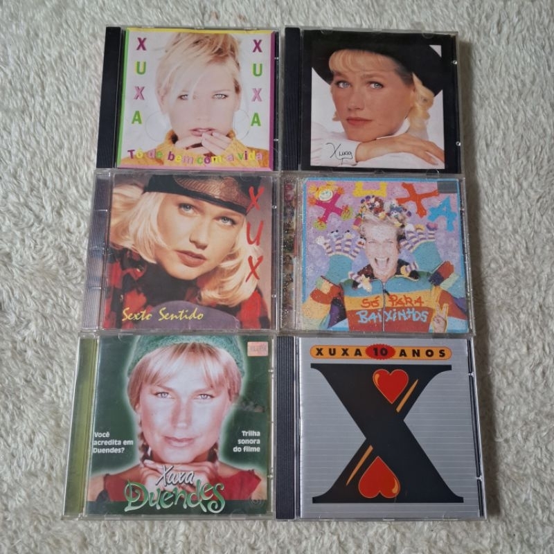 Cds Xuxa - 1993, Sexto Sentido, Tô de Bem com a Vida, 10 Anos, Xuxa e ...