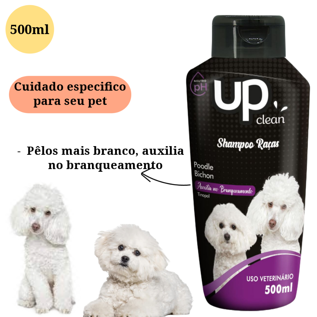 Shampoo Profissional UP Clean 500ml Raças Especificas - Banho e Tosa ...