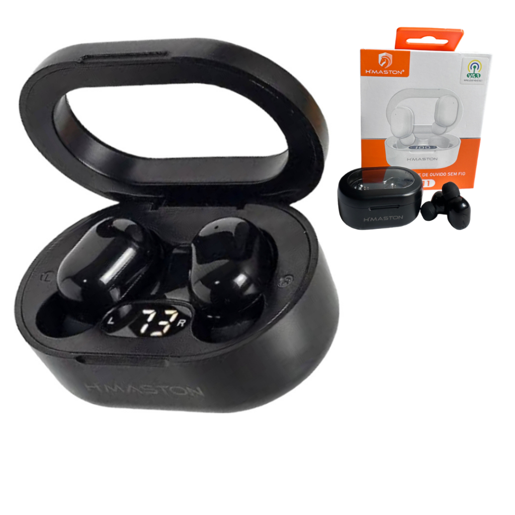 FONE DE OUVIDO BLUETOOTH WIRELESS HEADSET V5.3 C/ VISOR SEM FIO H'MASTON F911 ORIGINAL | Shopee ...