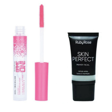 KIT Ruby Rose Rímel + Primer Facial Ruby Rose HB8086 | Shopee Brasil