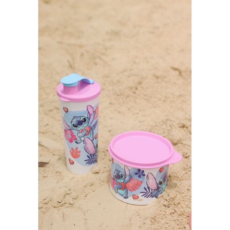 Tupperware Copo + Redondinha Stitch Love | Shopee Brasil