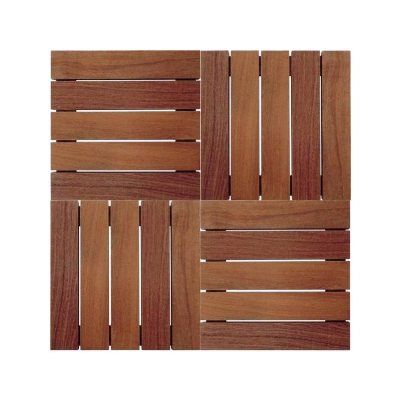 Deck de Madeira Ripas modular, palete estrado 50X50 | Shopee Brasil