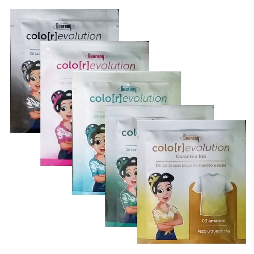 Corante A Frio Guarany Colorevolution 15g - 3 Saches | Shopee Brasil