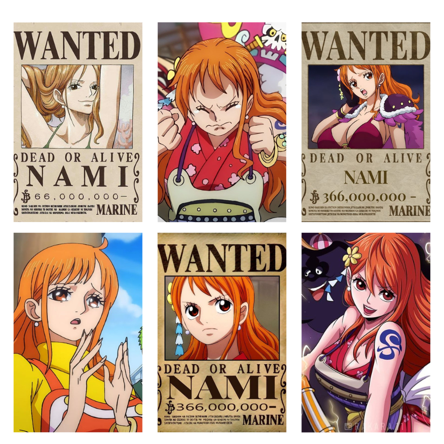 Poster Premium Nami - One Piece Tamanho A4 20x30cm Recompensa ...
