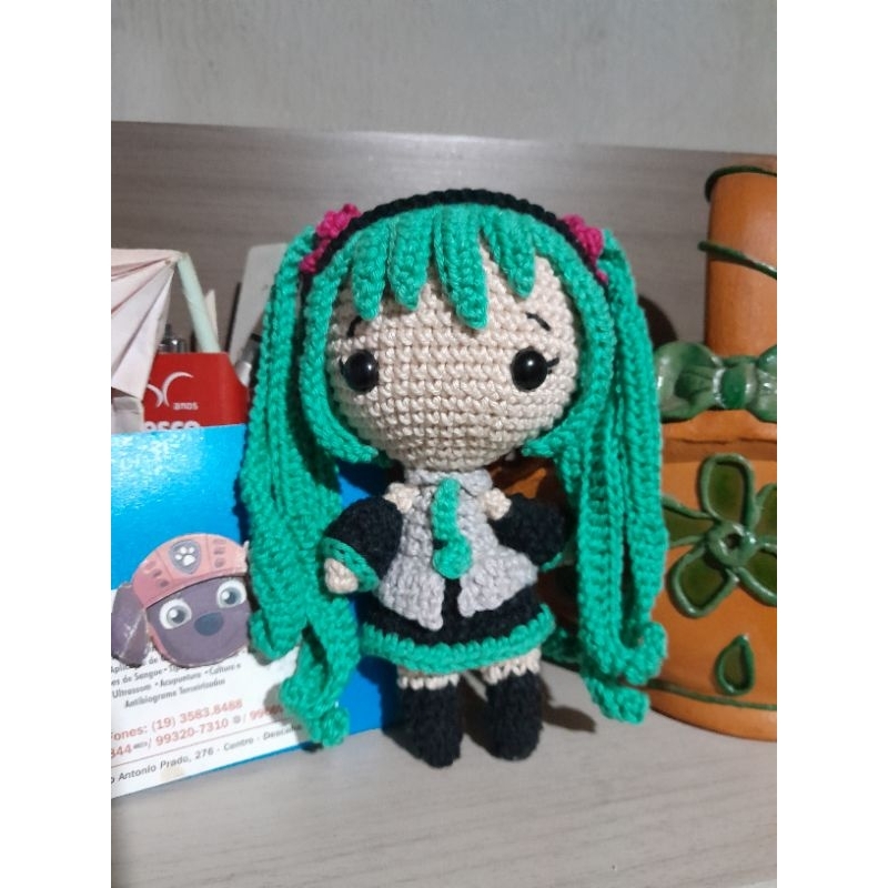 hatsune miku boneca croche amigurumi | Shopee Brasil