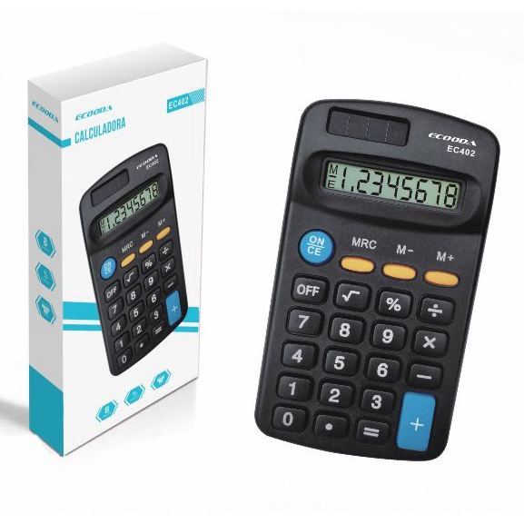 Calculadora De Bolso De Bolso Pequino Com 8 Digitos Ec-402 | Shopee Brasil