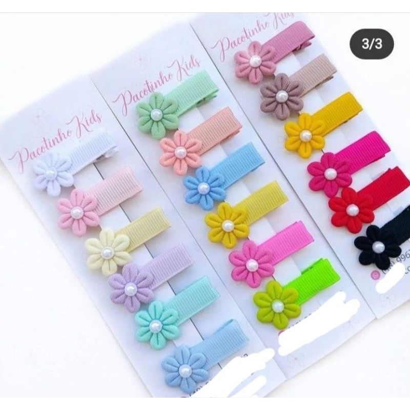 Kit 6 Hair Clips Florzinha | Shopee Brasil