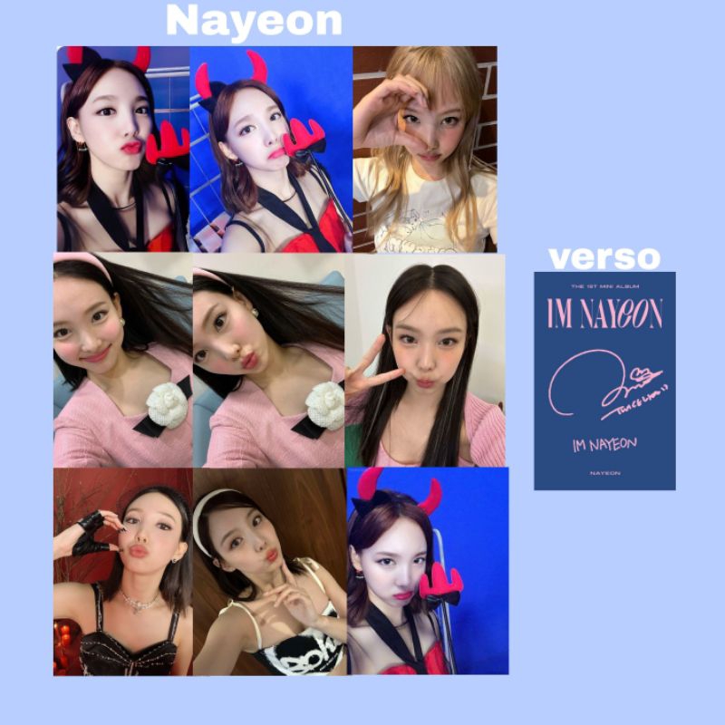 Twice Nayeon Photocards FANMADE |LEIA DESCRIÇÃO | Shopee Brasil