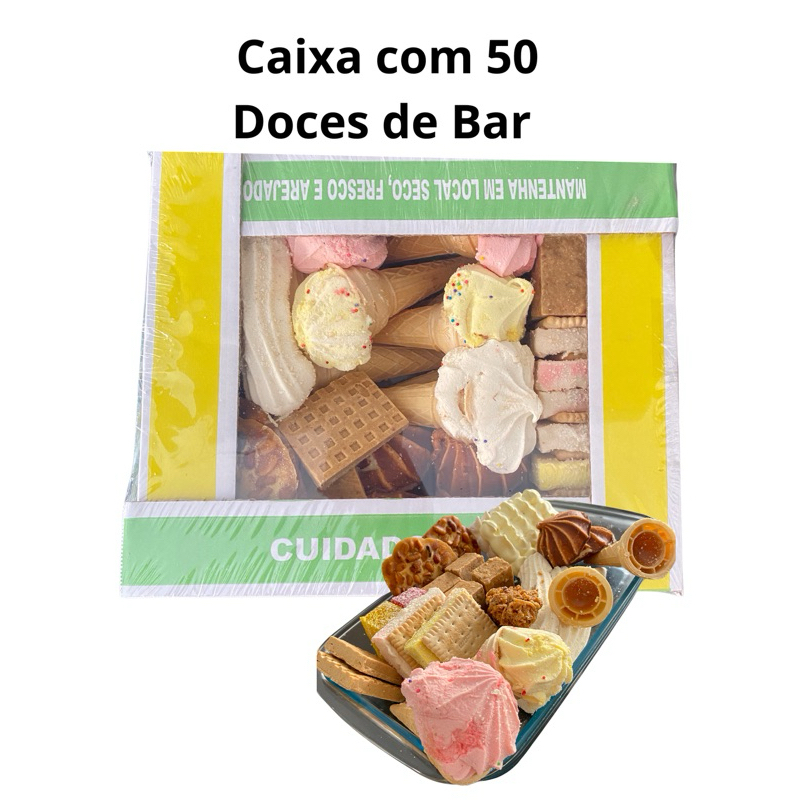 Doce De Bar Sortidos Doces Antigos Kit Festa 50Un.Suspiro Maria Canudo ...