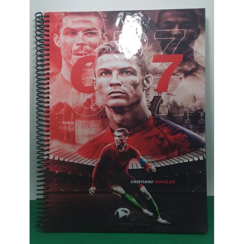 Caderno universitário Cristiano Ronaldo 1/10/15 e 20 matérias | Shopee ...