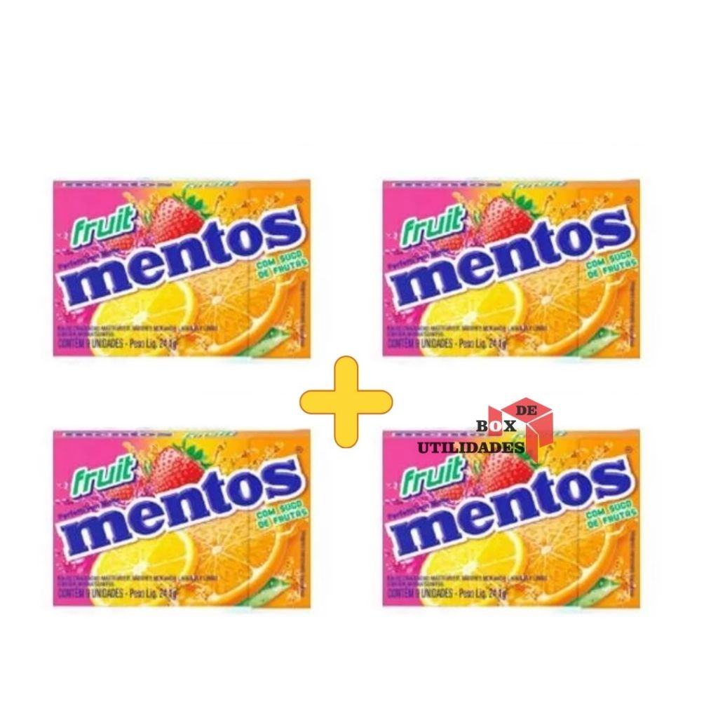 Kit Pacotes Bala Mentos Diversos Sabores Original 24,1g | Shopee Brasil
