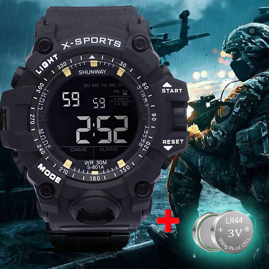 Relógio De Pulso Digital G Shock Masculino 30m À Prova D'Água Original Eletrônico Esportivo ...