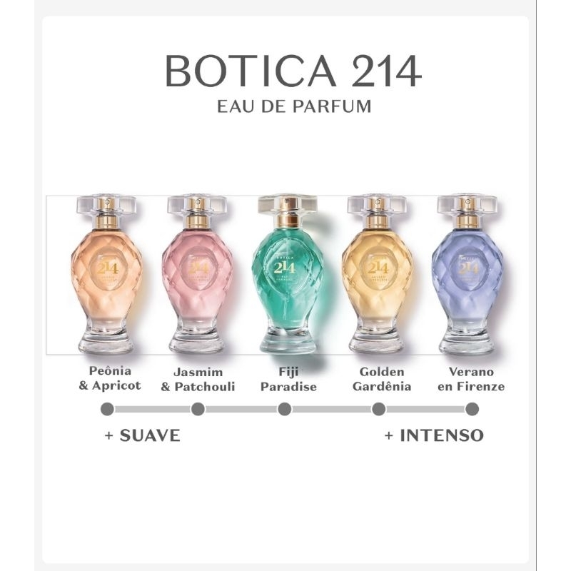 BOTICA 214 75ML O BOTICÁRIO. | Shopee Brasil