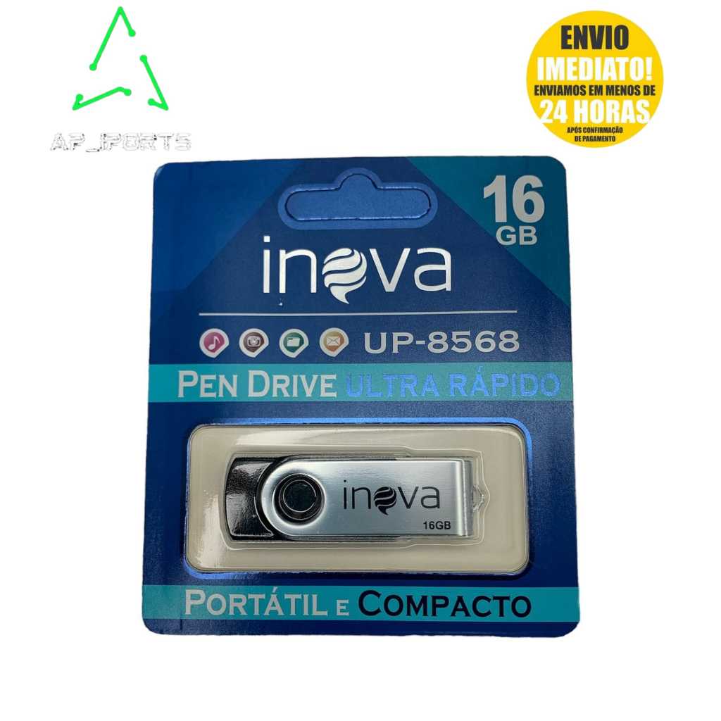 Pen drive 16gb INOVA Ultra Rápido Original | Shopee Brasil