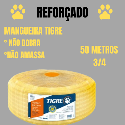 Conduite 3/4 X 50m Eletroduto Tigre Original Rolo Mangueira Corrugada ...