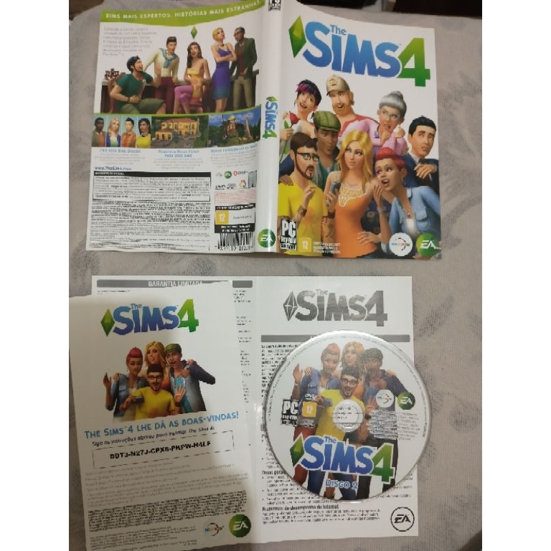 The Sims 4 Maxis EA jogo físico PC DVD original incompleto leia ...